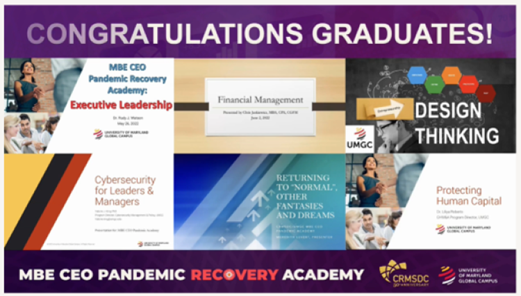 UMGC Completes First Session of New Minority Business Executives ...